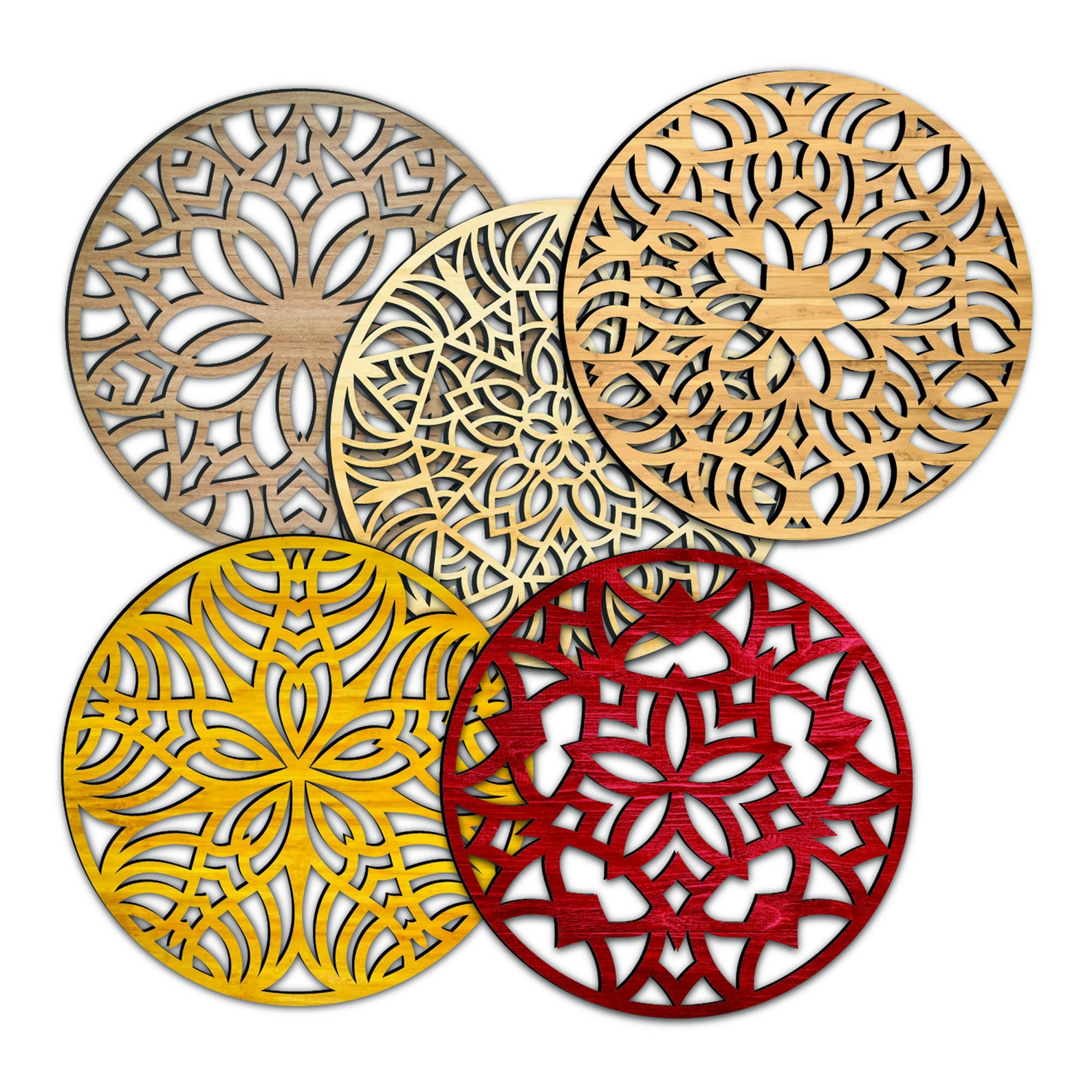 Mandala Set of 20 Laser Cutting Files. 20 Mandalas and One Layer. Cut ...