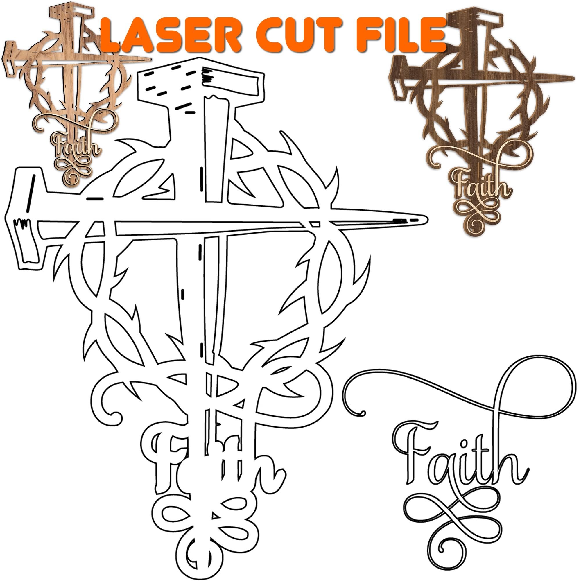 Cross and Faith SVG. Cross Models With Layer Options. Cross - Etsy
