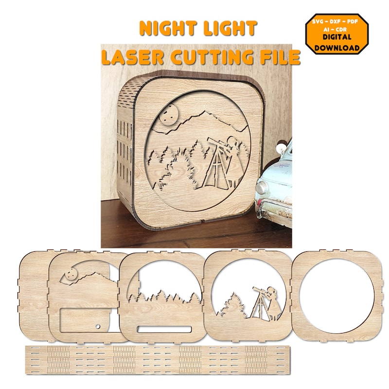 Laser Cut Light - Etsy