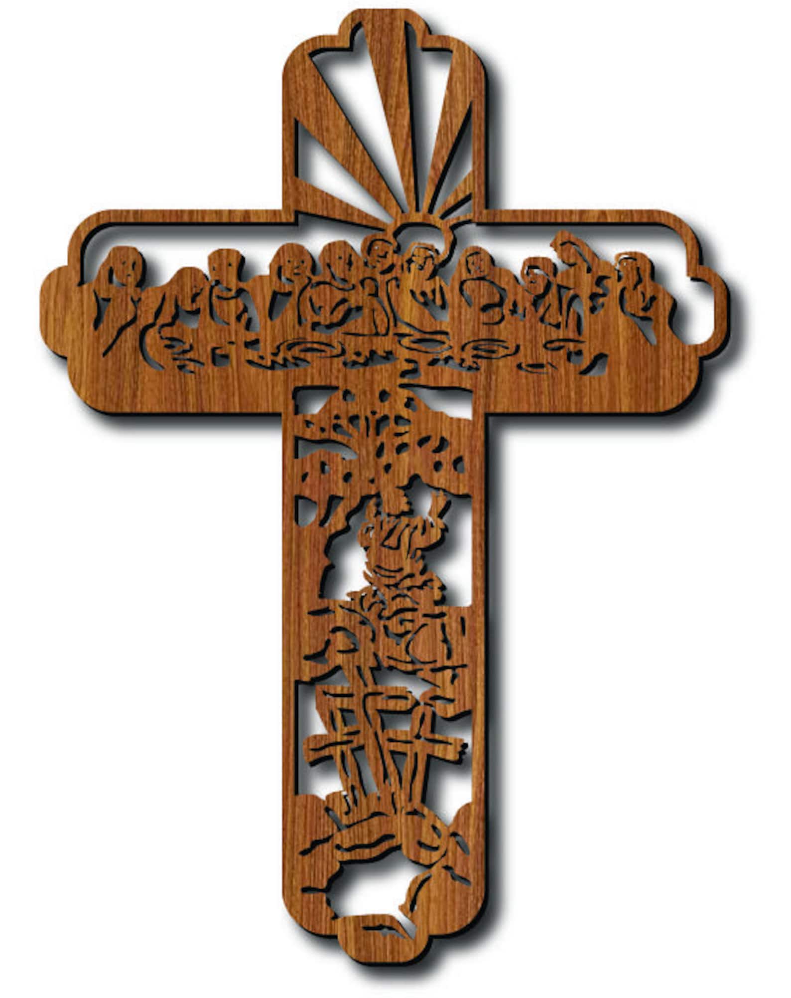 6 Pc Cross Laser Cut Vector Model. Vector File for Laser - Etsy UK