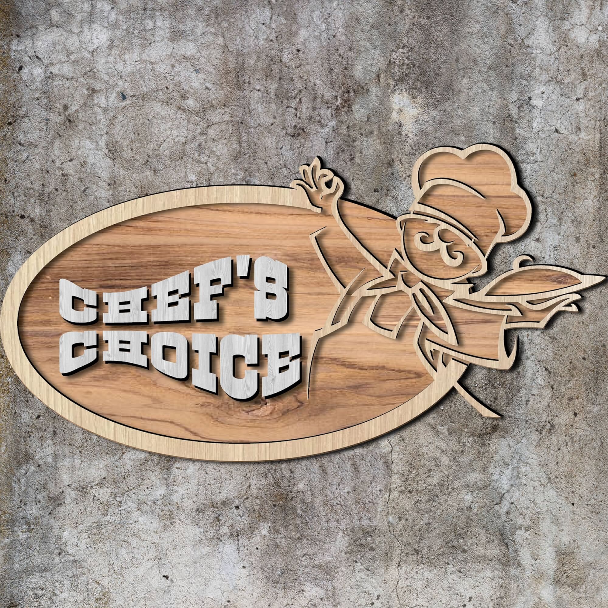 Chef Sign Laser Cutting File. Restaurant Signage Laser Cutting | Etsy