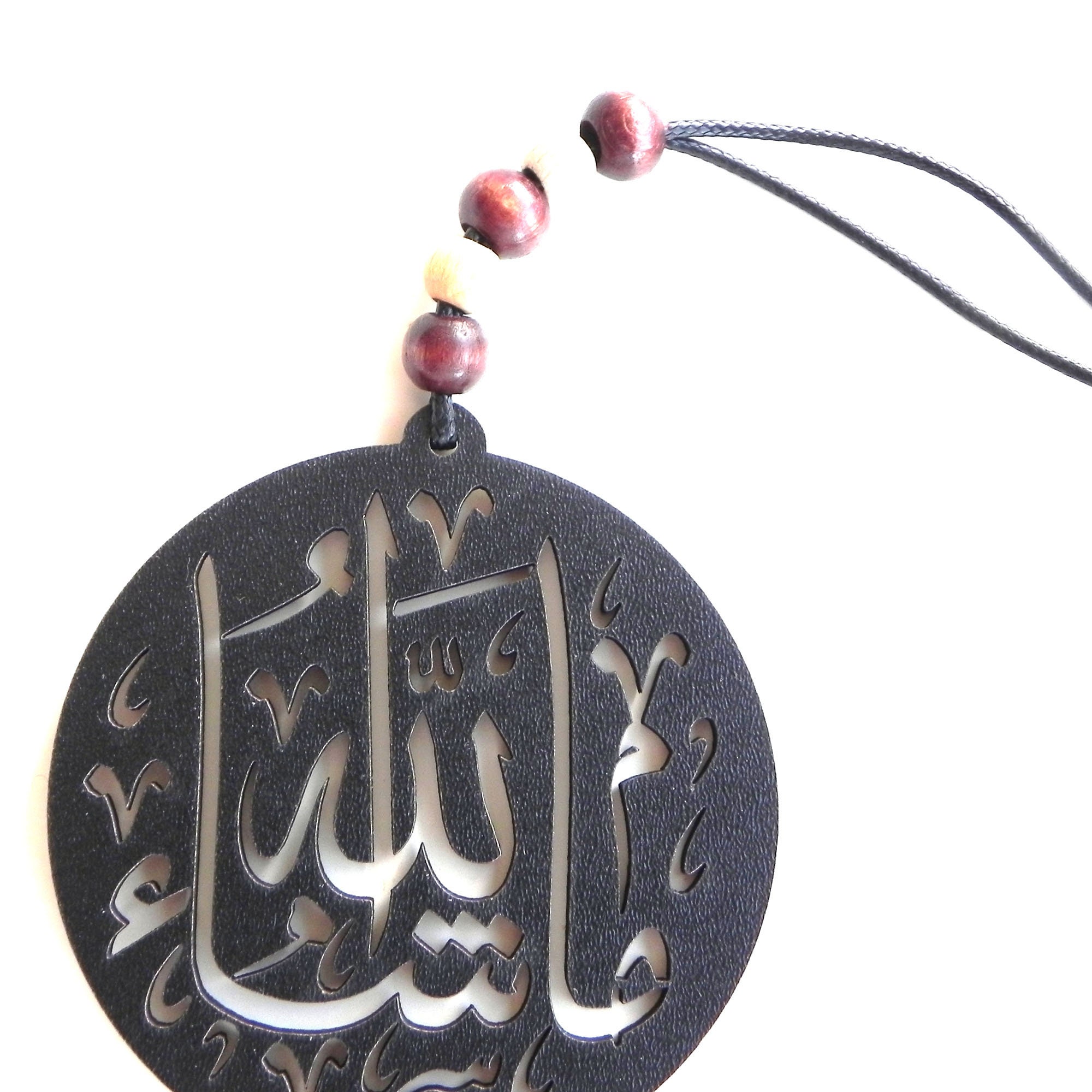 Mashallah Car Hanger Mirror Accessories. Stone Beads Wood - Etsy