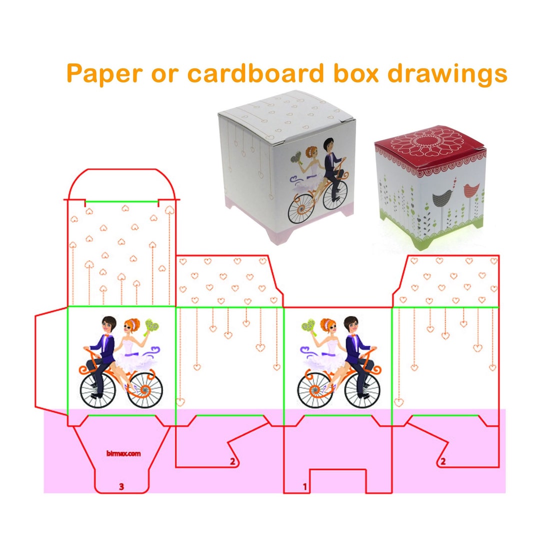 Gift Box Cut Template, SVG, Ai, PDF, Cdr, Dxf File Format. Ready-to-cut ...
