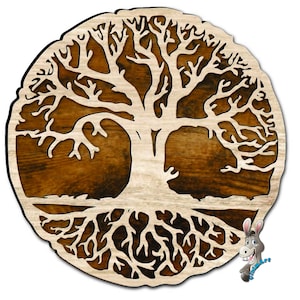 Tree of Life Laser Cut Files, Tree Wallboard. SVG, Pdf, Ai. Laser File ...