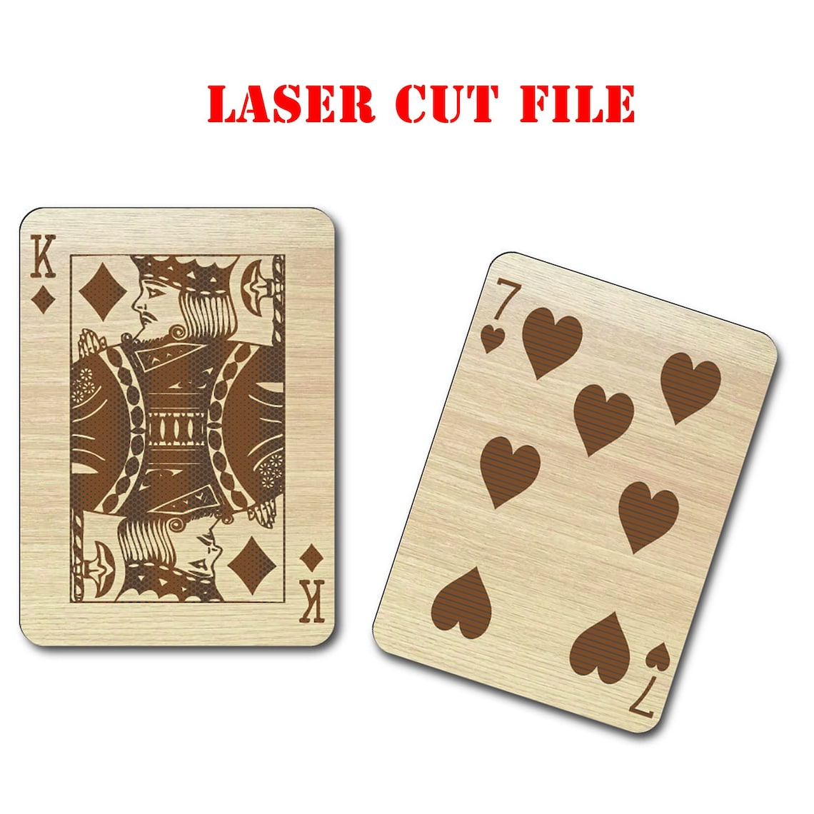 Playing Cards Set Vector Playing Cards Svg Printable or Laser - Etsy