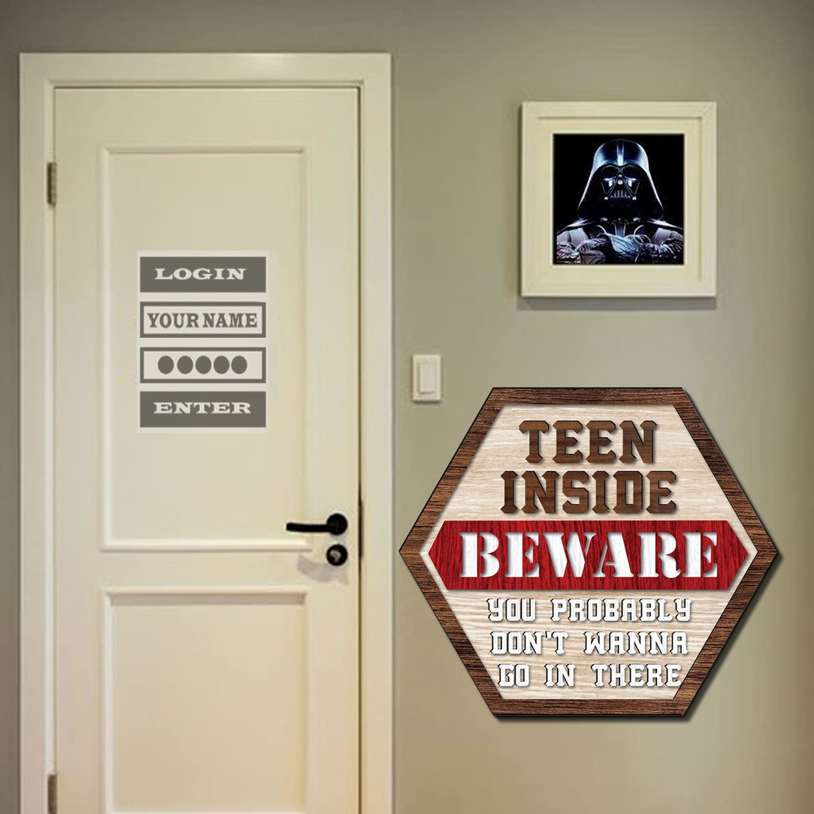 Teen Inside Beware You Probably Don't Wanna Go in There Cut File. SVG ...