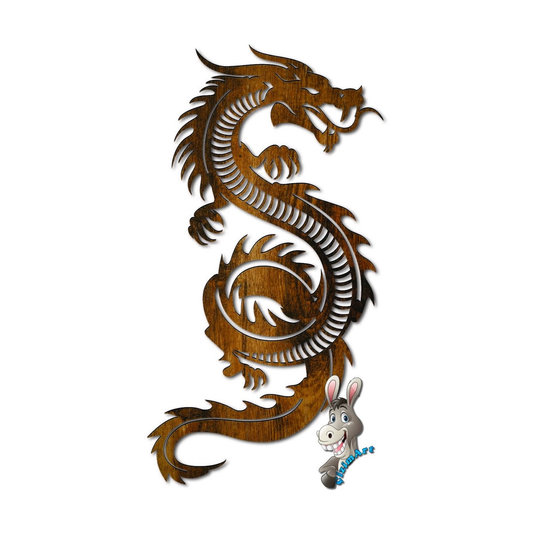 Dragon Laser Cut File. Dragon Wall Decor. Svg-ai-cdr-dxf -pdf. Dragon ...