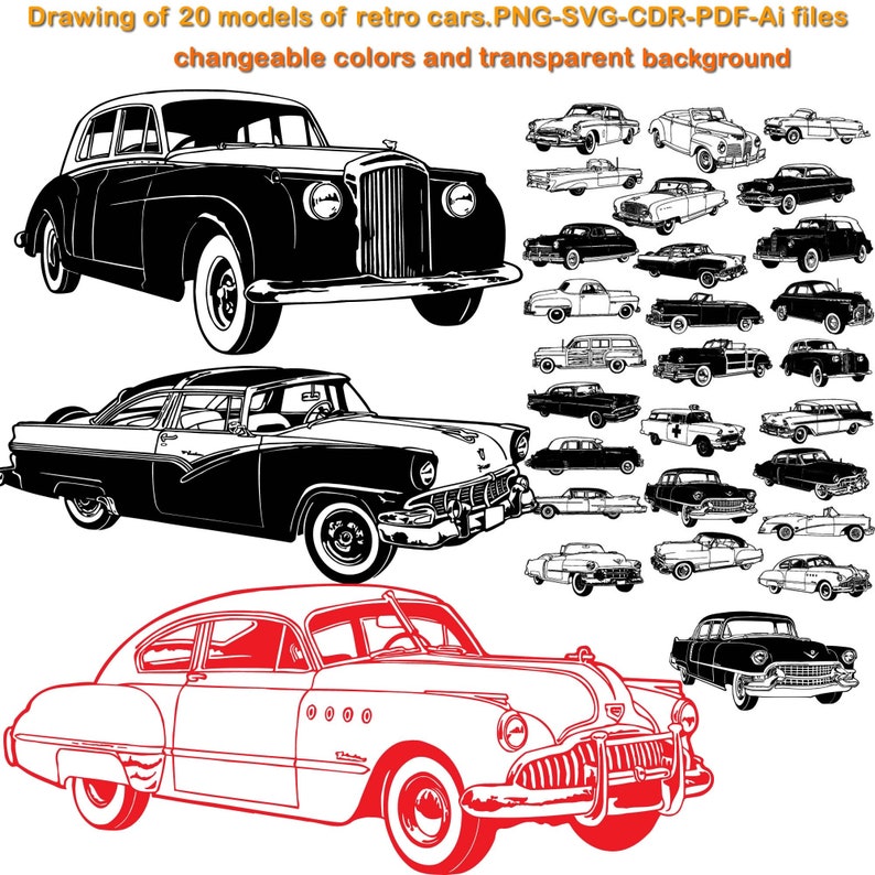 Laser Cut Coastersretro Car Vintage Cars Vector File. PNG - Etsy