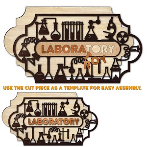 Laboratory Signage Laser Cut File. Laboratory Decor Laser Cutting File ...