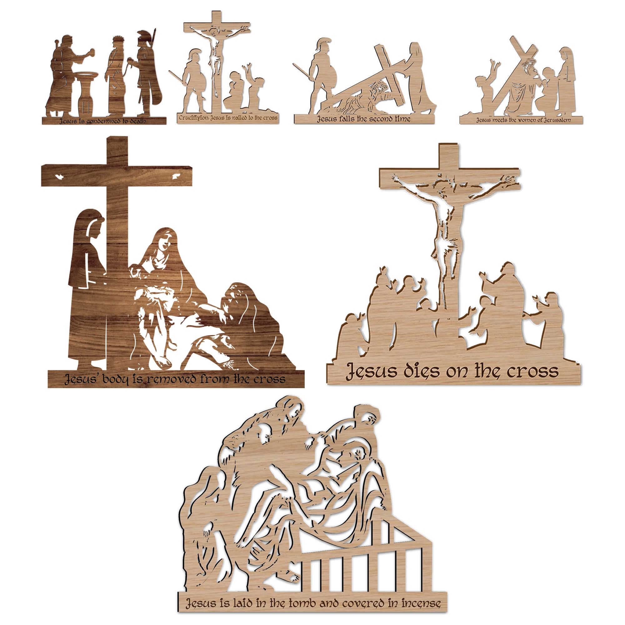 14 Stations of the Cross. Laser Cutting and Engraving , 28 Files . via ...