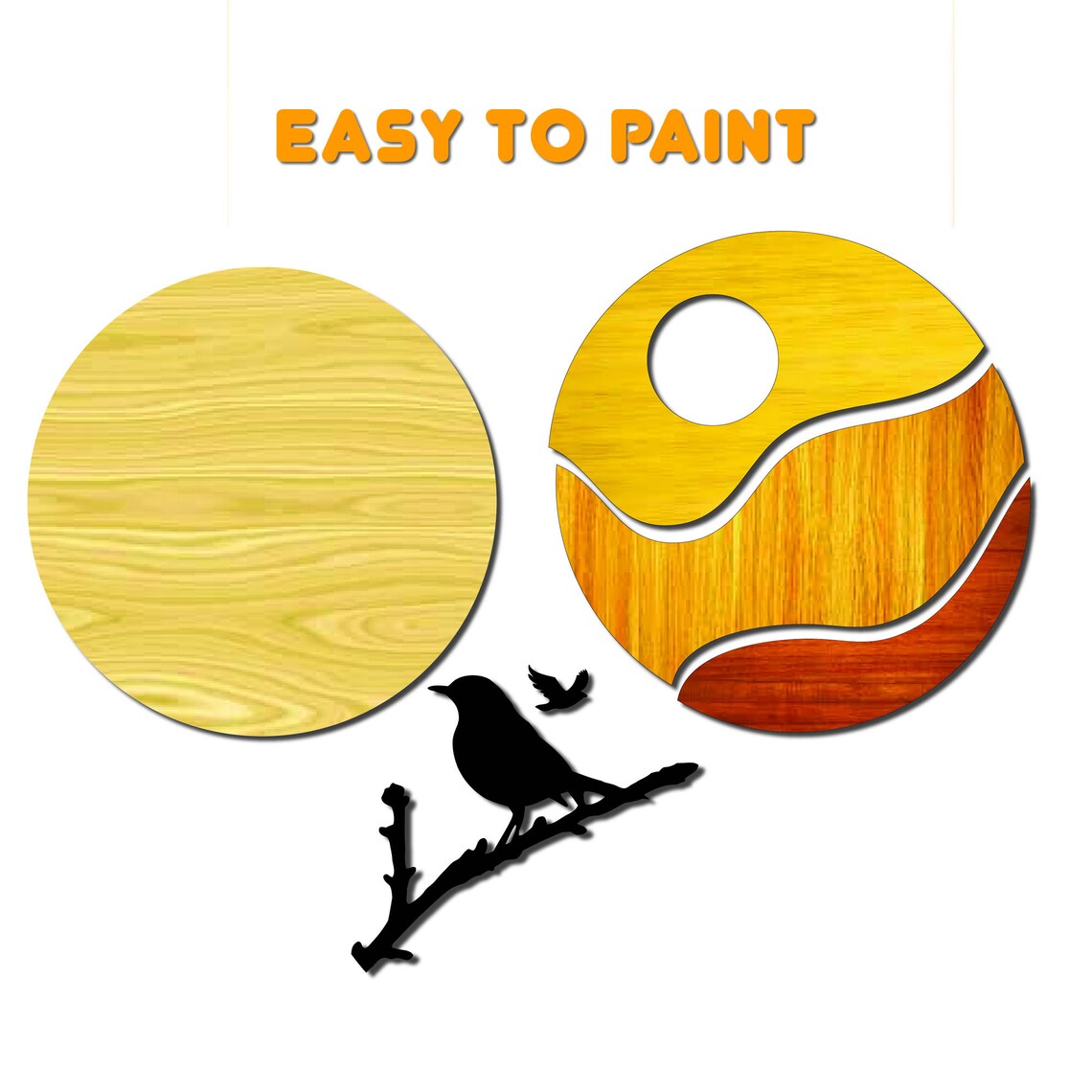 3-layer Easy to Paint and Cut Bird Board. Bird Themed Wall Art for ...