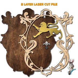 Customizable Family Arm. Laser Cut Rigging. Royal Coat of Arms Laser ...