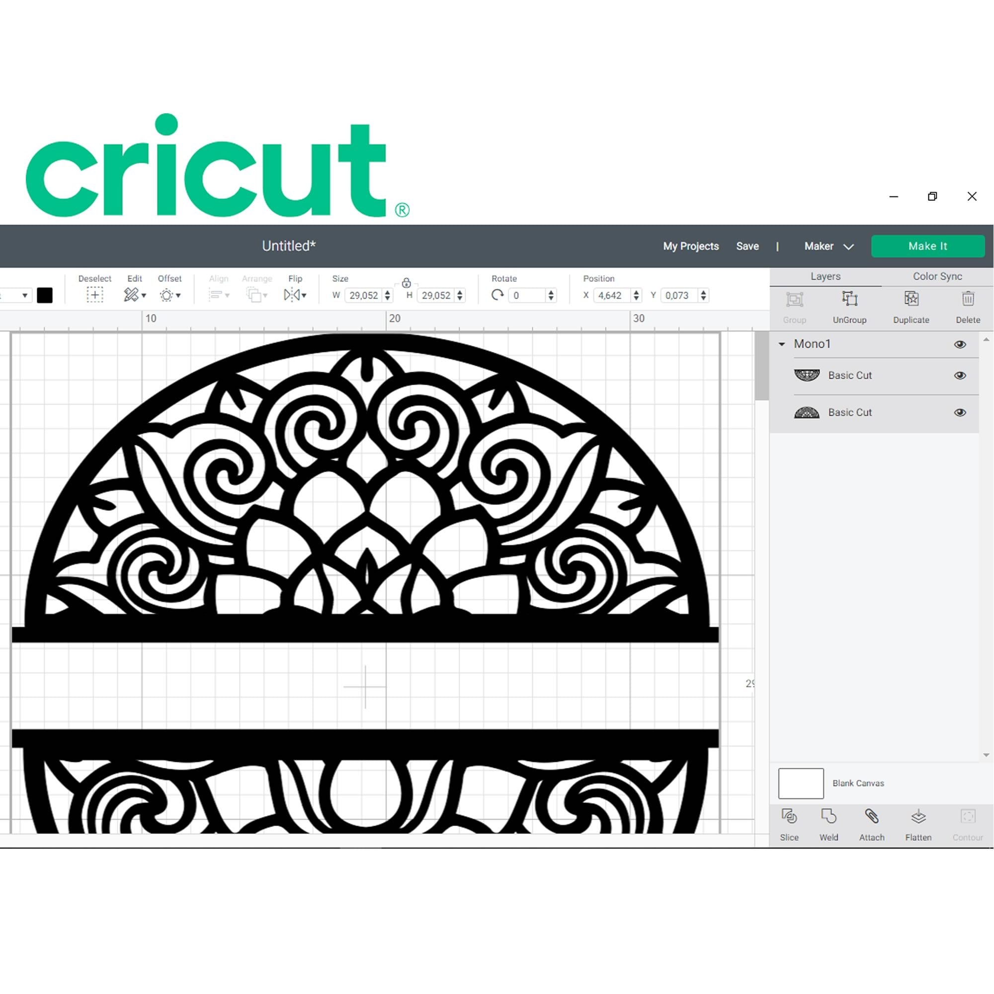 Mandala Monogram Sign. Mandala Monogram Laser Cut Files SVG, Dxf, Dwg ...