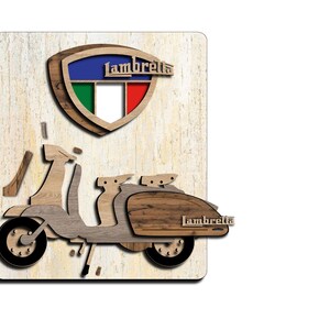 Italian Scooter Lambretta Laser Cut File. Scooter Lambretta SVG ...
