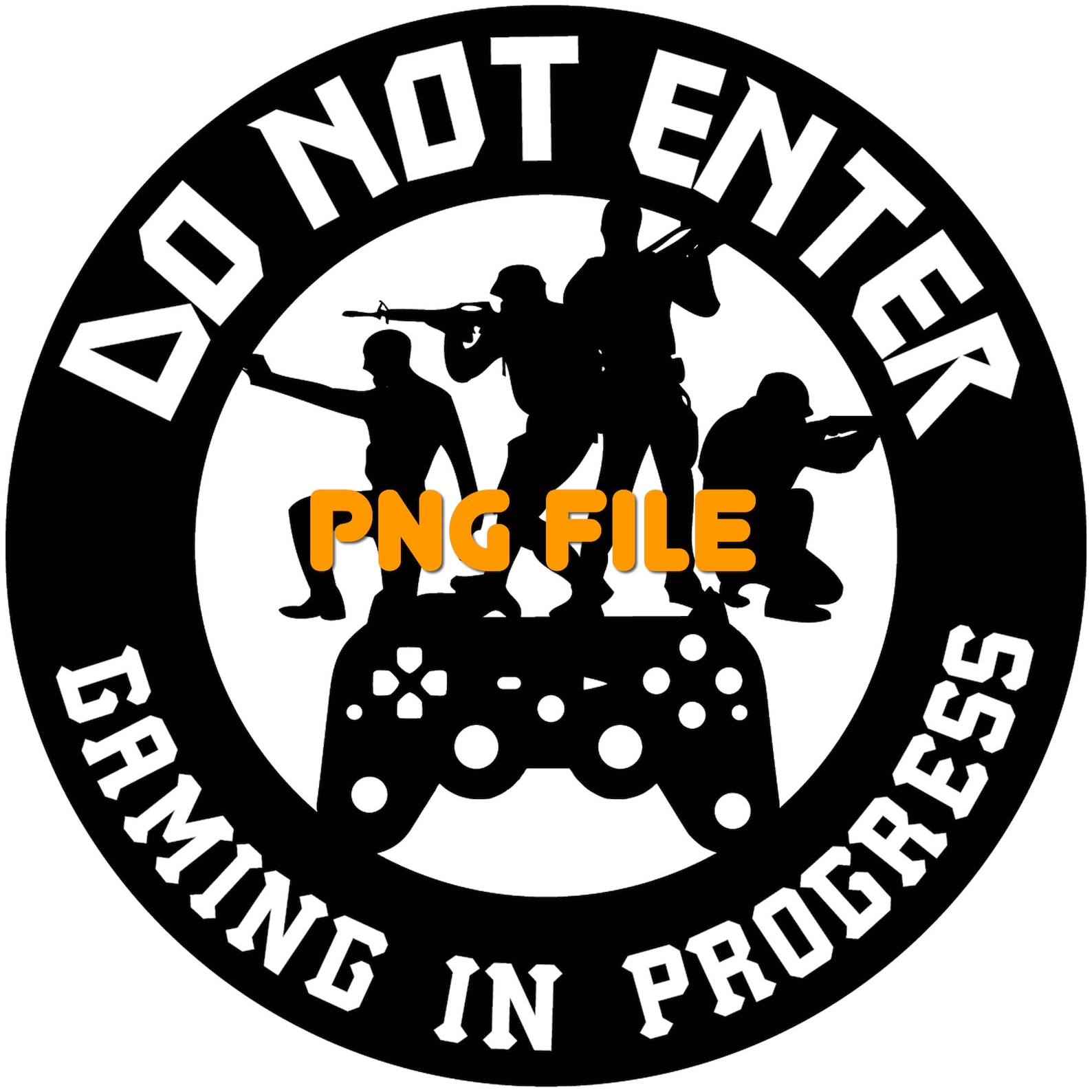 Do Not Enter Gaming in Progress Door Sign Cut File. SVG Png - Etsy