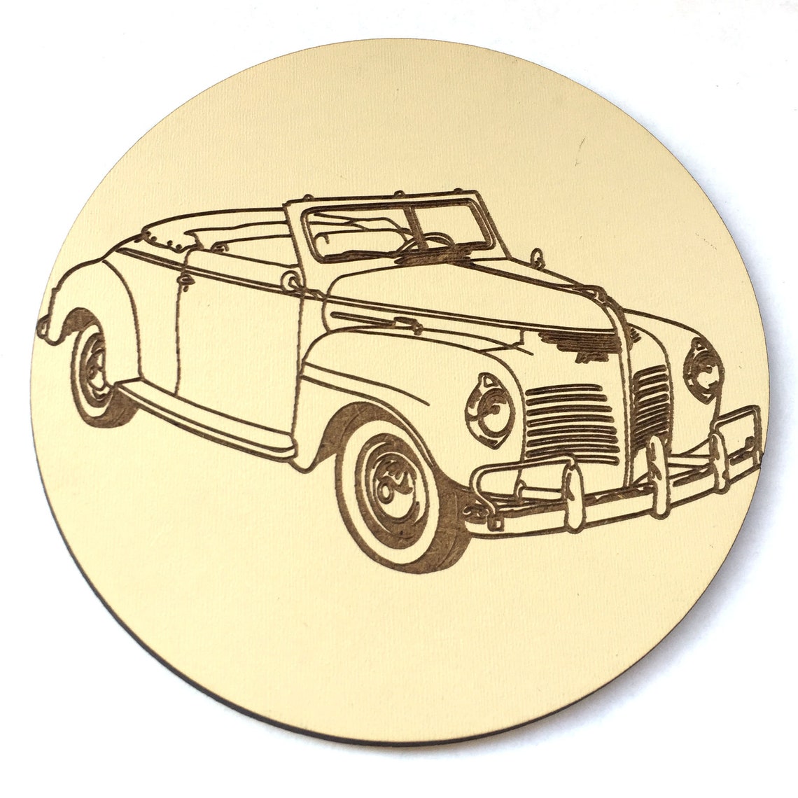 Laser Cut Coastersretro Car Vintage Cars Vector File. PNG - Etsy