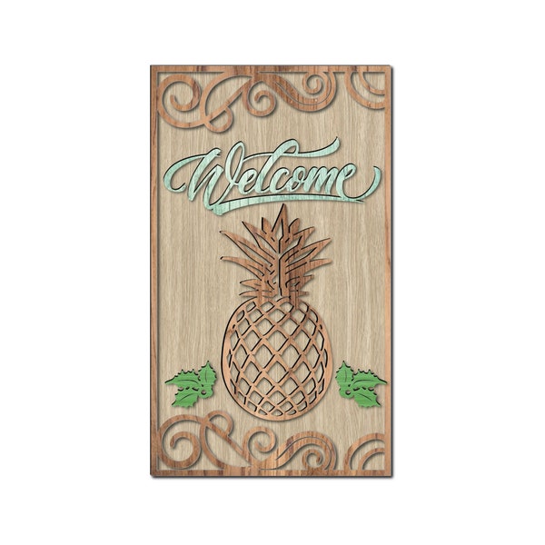Pineapple Welcome Sign - Etsy