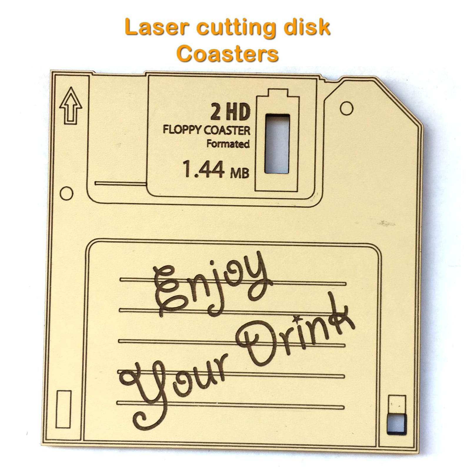 Floppy Disk Coasters.coasters Svg Pdf Ai Cdrdxf Laser Cut - Etsy