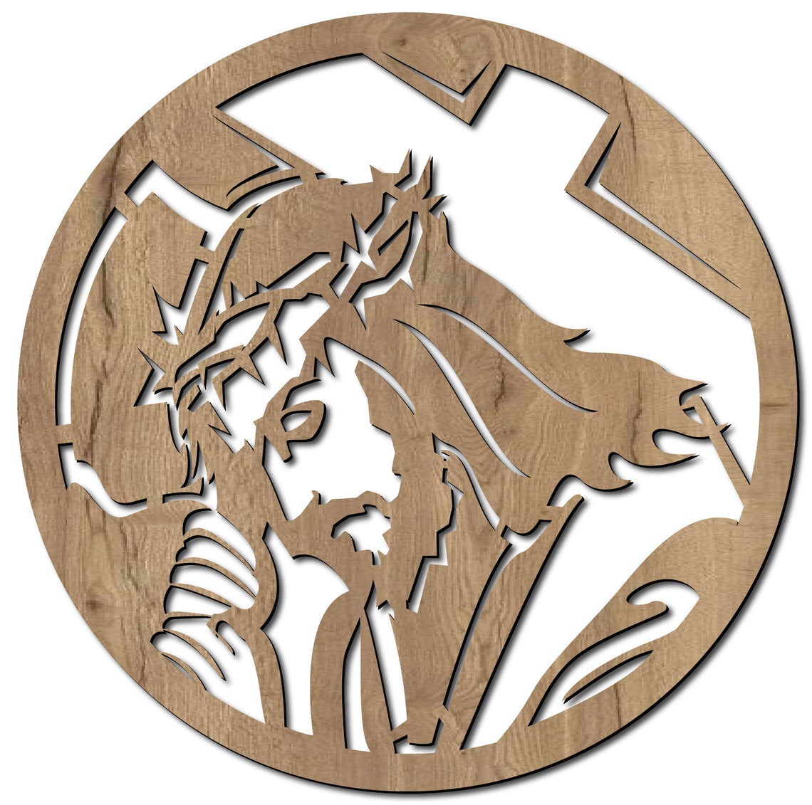 Laser Cut Jesus and Cross Wall Art. Decoration Wall. Crucifix - Etsy