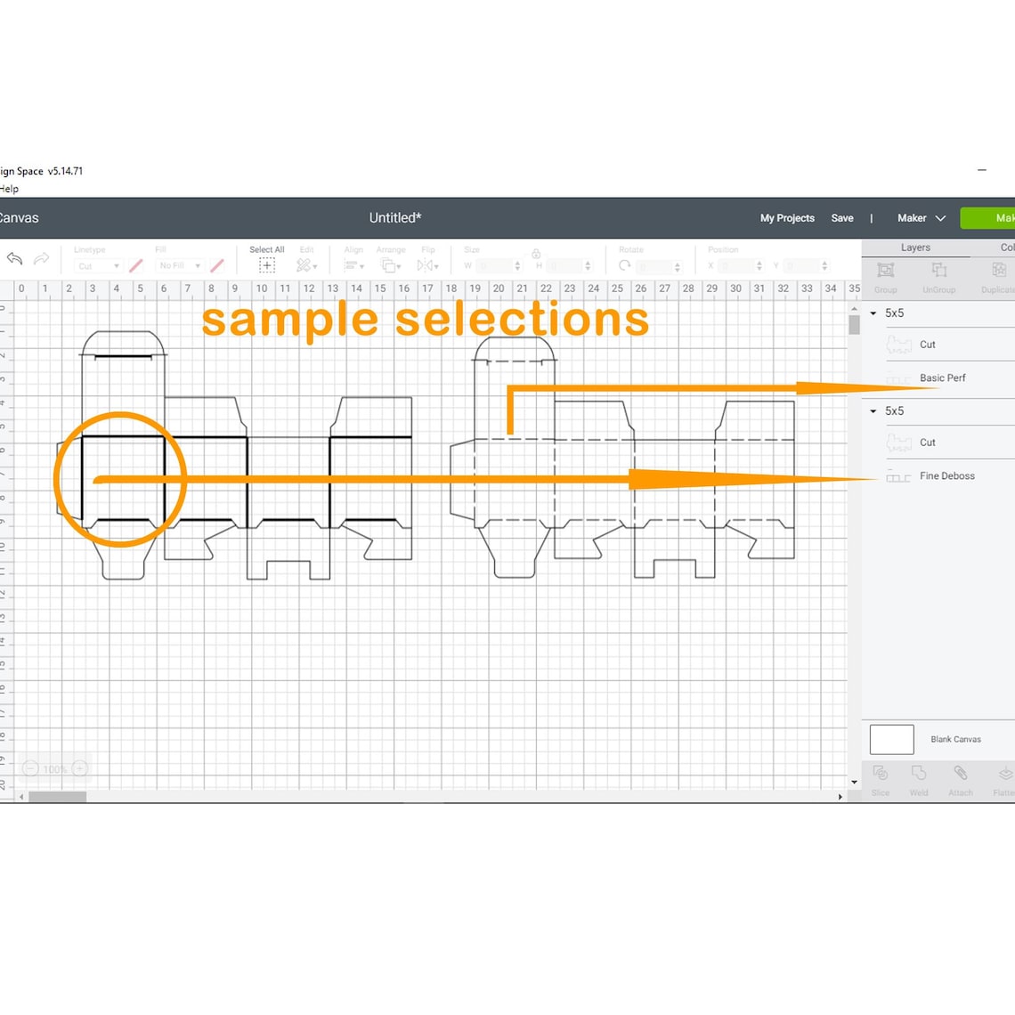 Gift Box Cut Template SVG Ai PDF Cdr Dxf File Format. - Etsy