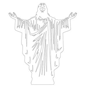 Laser Cut Jesus, Jesus Wall Art. Jesus Decoration Wall. Laser Cut File ...