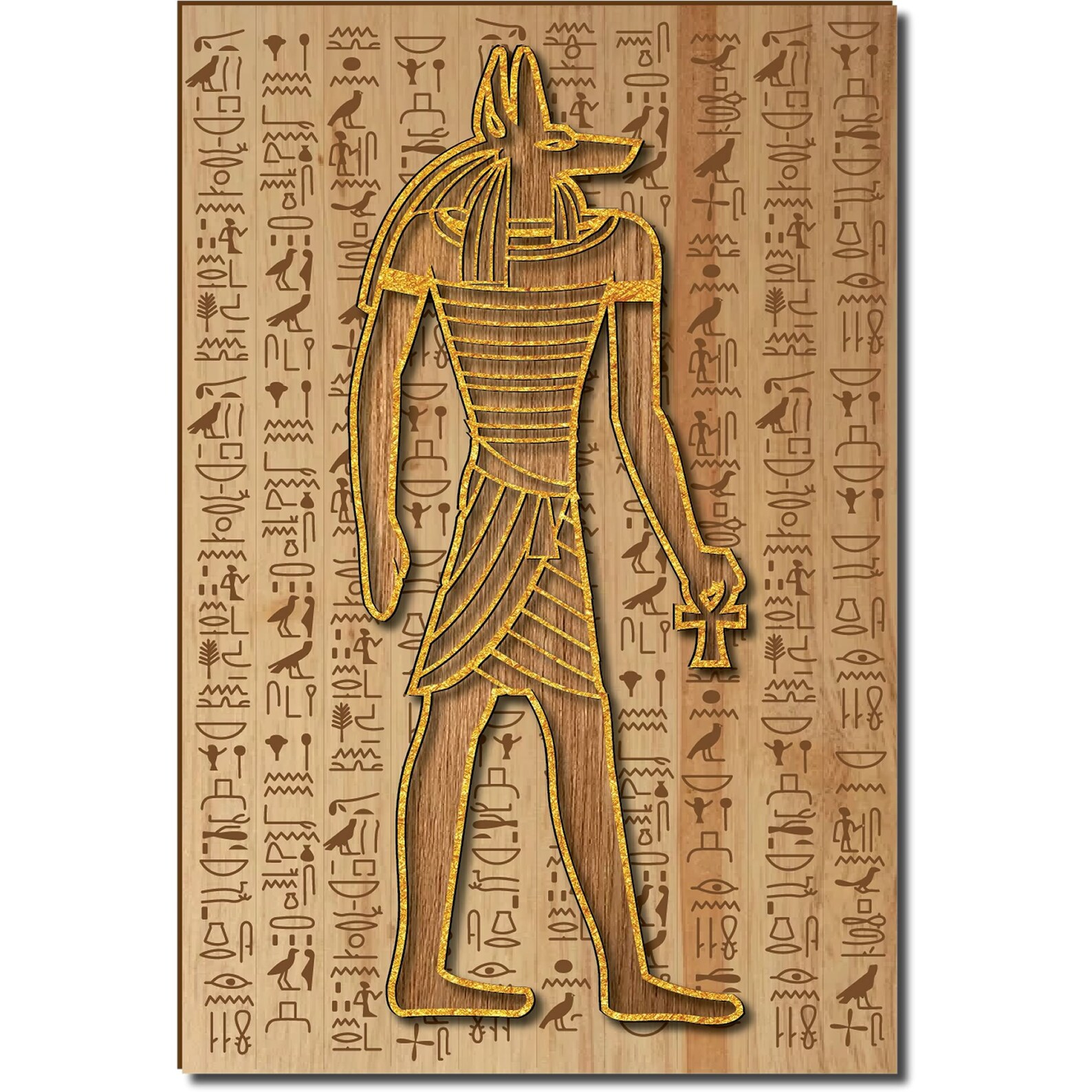 Anubis Laser Cutting and Engraving File. Anubis SVG File. Anubis and ...