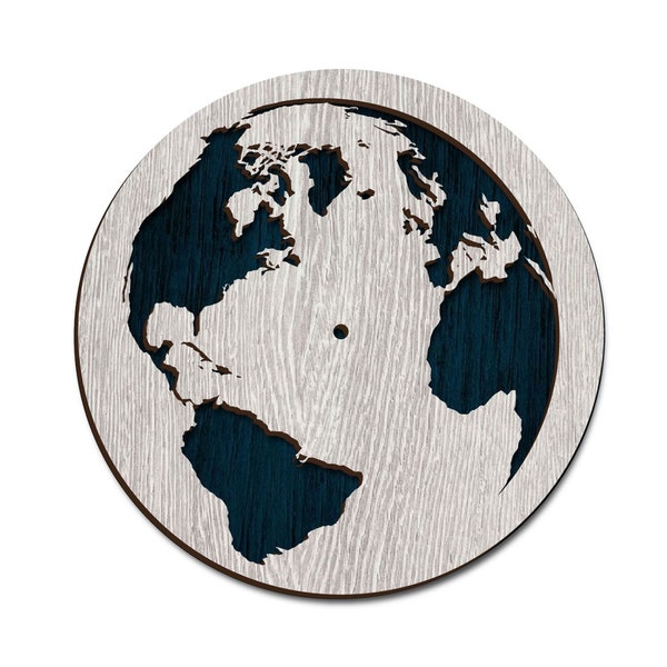 World Map Wall Clock - Etsy