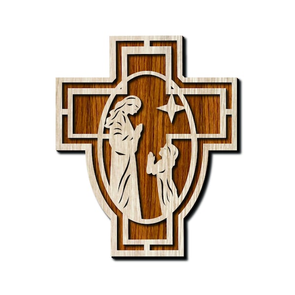Laser Cut Virgin Mary Cross - Etsy