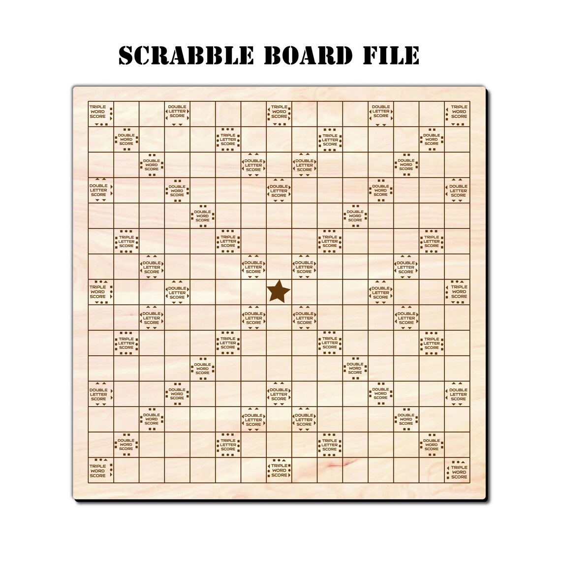Scrabble Full Set 100 Piece Board Laser Cutting File. - Etsy Denmark