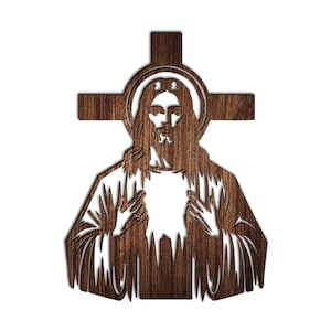 1 or 2 Layer Jesus Laser Cut File. Jesus for Laser Cutting. Wall Art ...