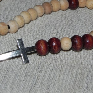 Paternoster Medieval Rosary, Tasbih, Wood Paternoster With Cross ...