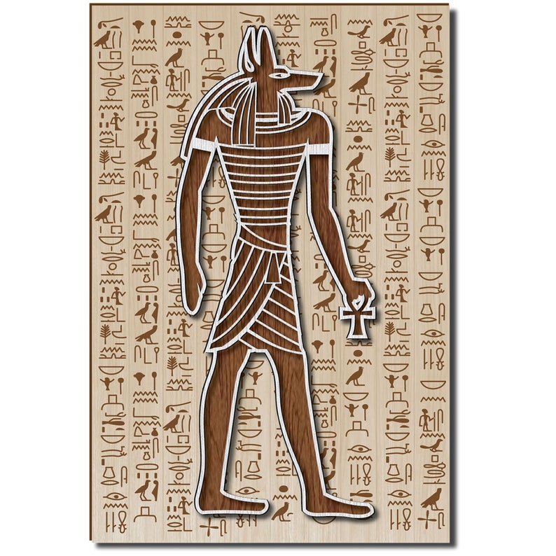 Anubis Laser Cutting and Engraving File. Anubis SVG File. Anubis and ...