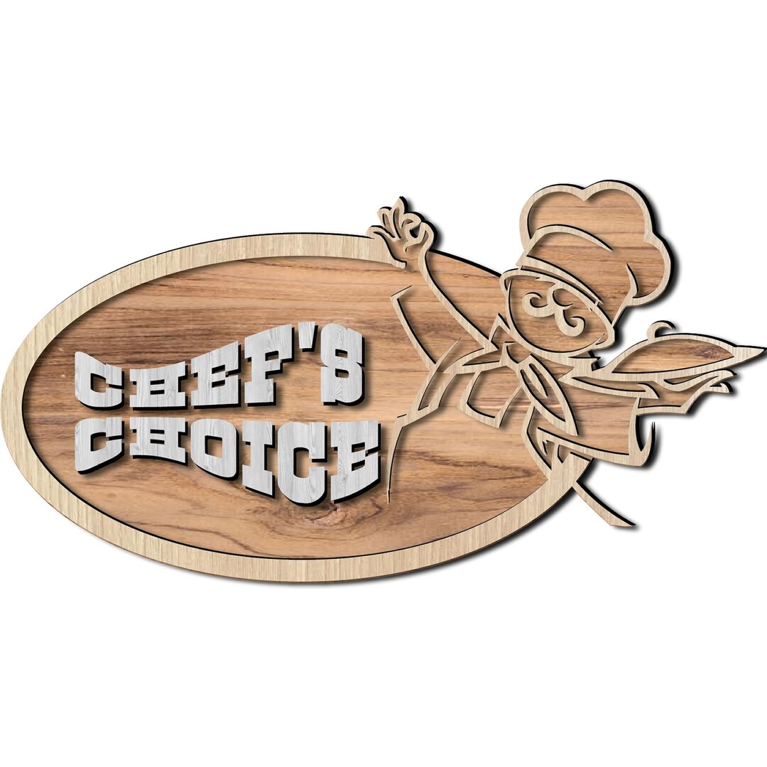 Chef Sign Laser Cutting File. Restaurant Signage Laser Cutting File ...