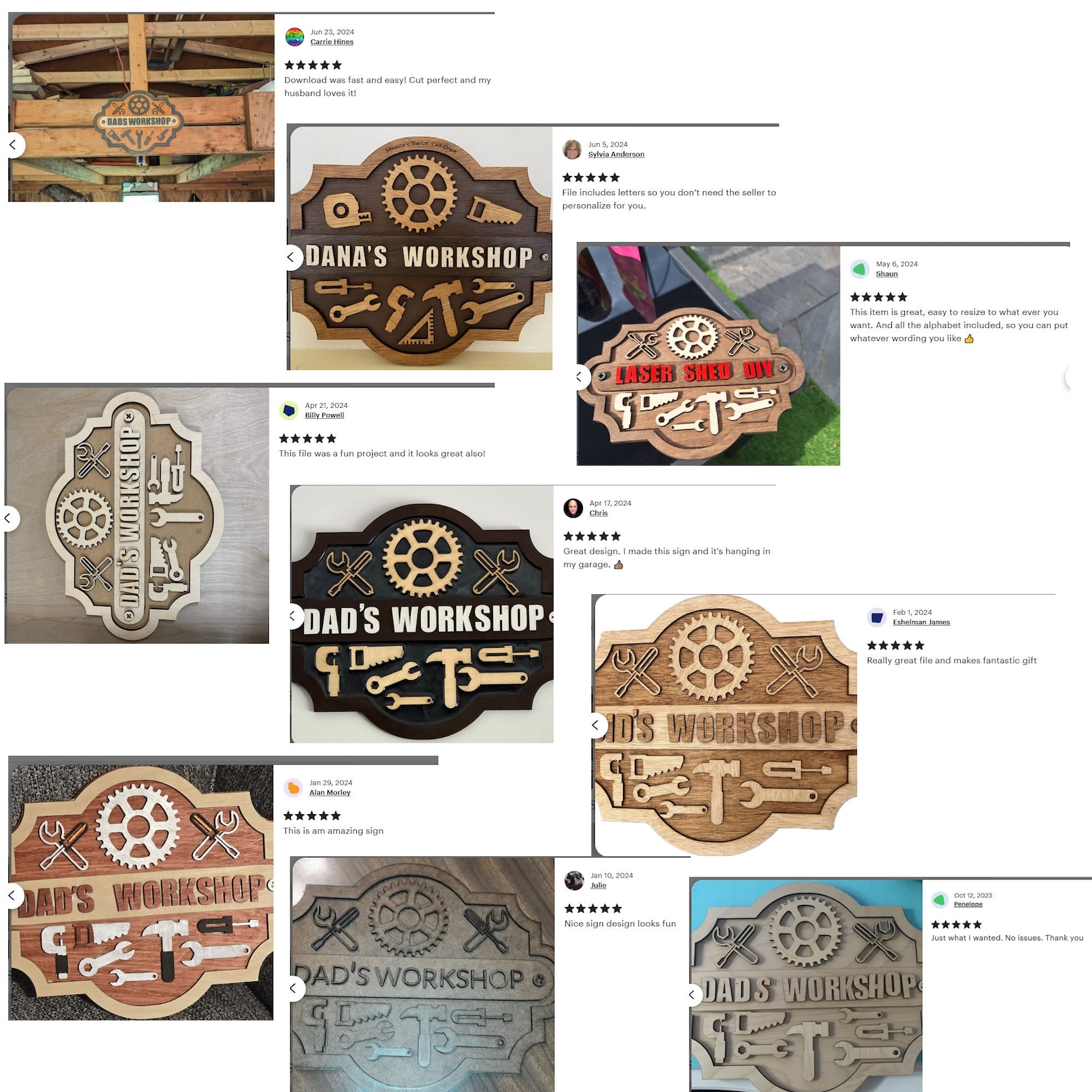 Dads Workshop Wall or Door Sign. Workshop Signage Laser Cutting File ...