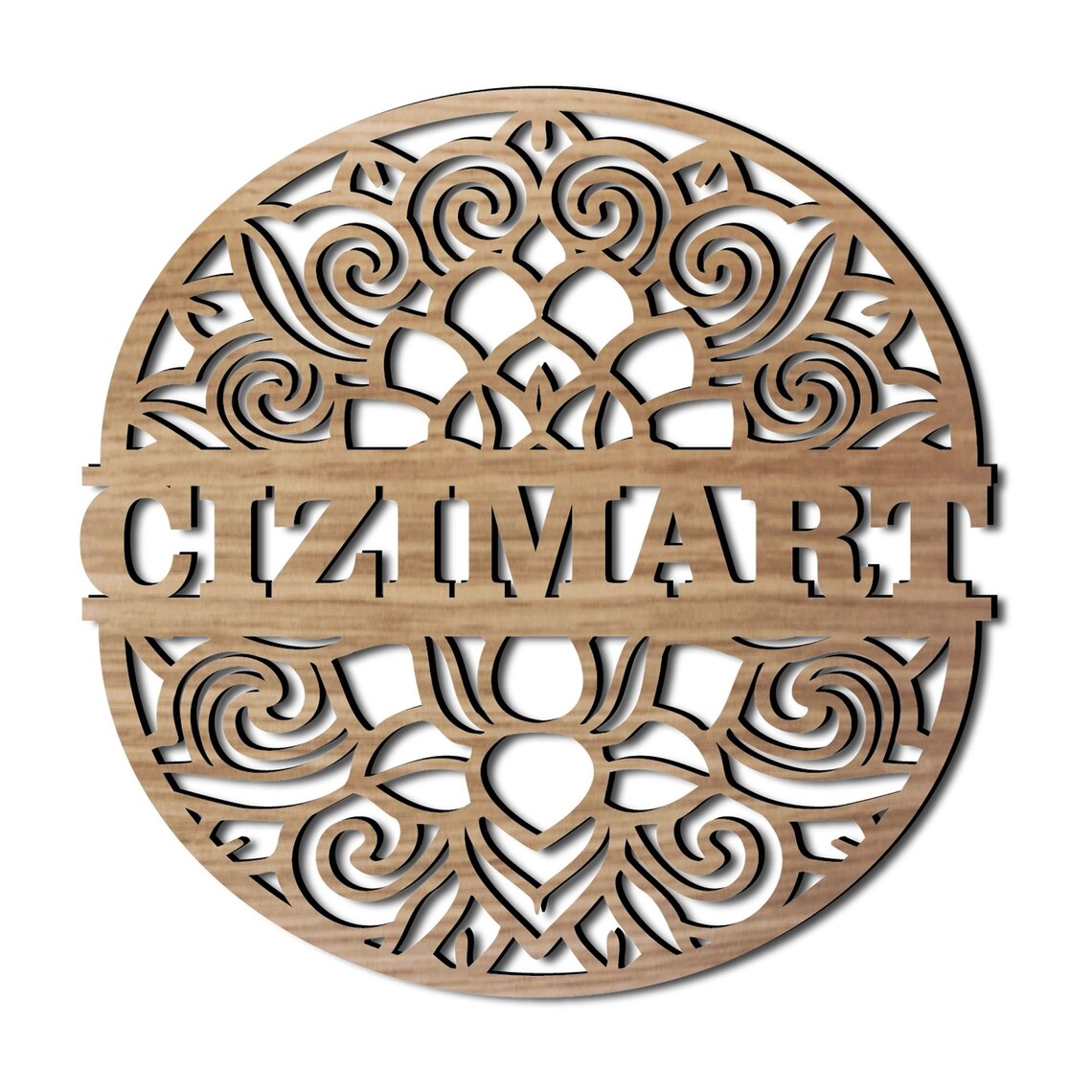 Mandala Monogram Sign. Mandala Monogram Laser Cut Files SVG, Dxf, Dwg ...