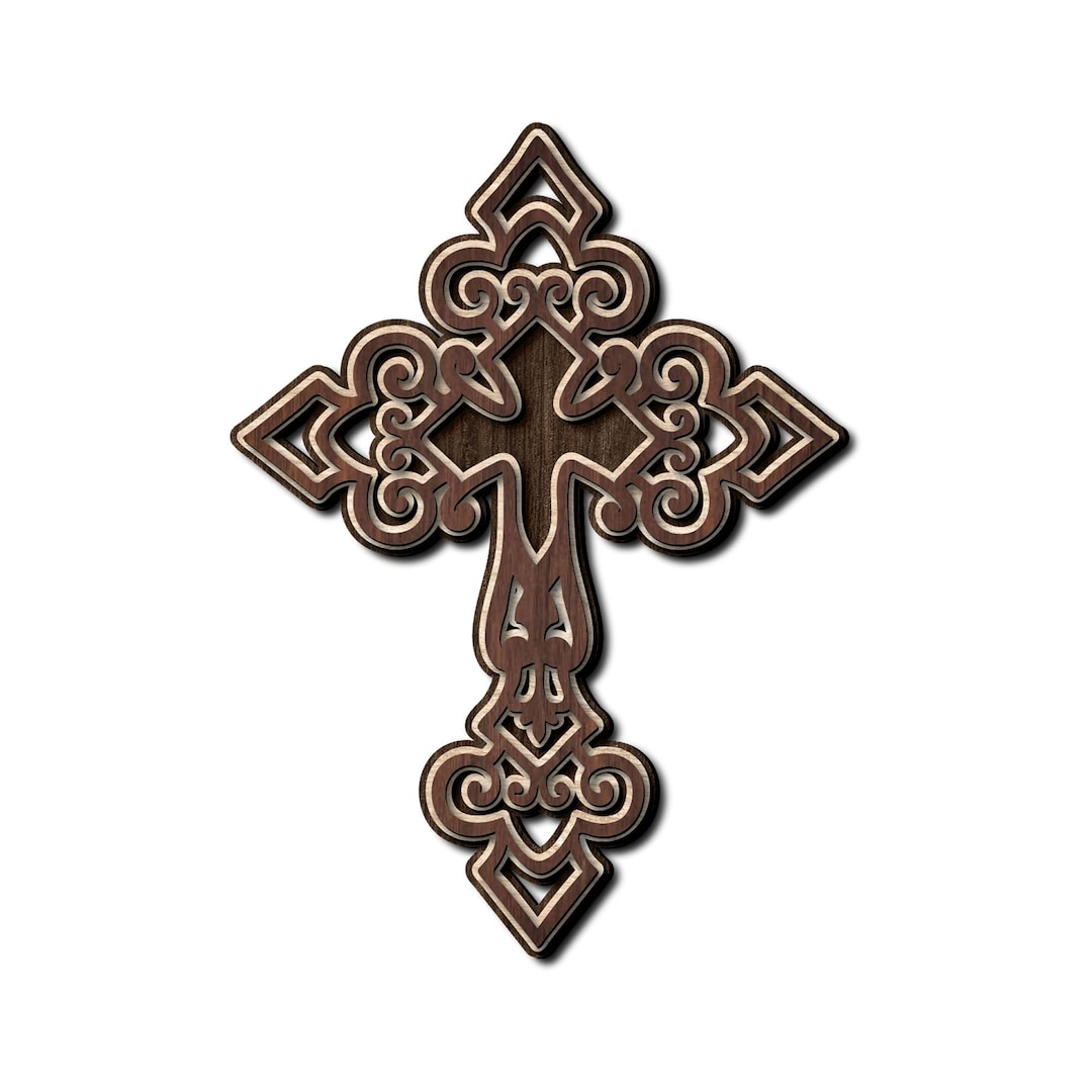 Three-layer Cross Laser Cut File. Vector File for Laser Cutting. Wall ...