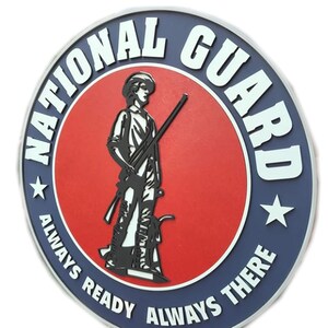 United States National Guard Wallboard for Laser Cutting. National ...