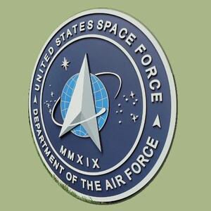 3-layer United States Space Force Wallboard for Laser Cutting. Space ...