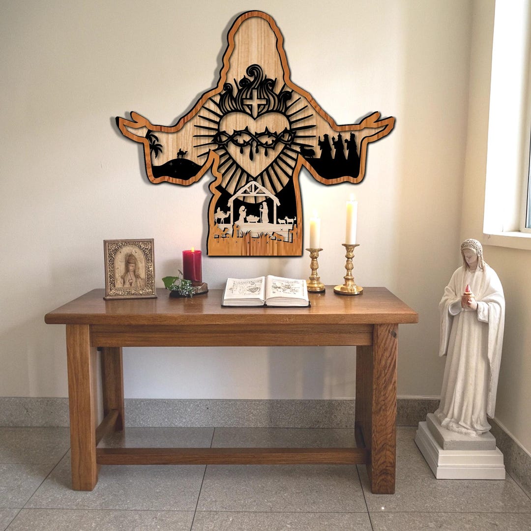 4 Layer Jesus Laser Cut File. Vector File for Laser Cutting. Wall Art ...