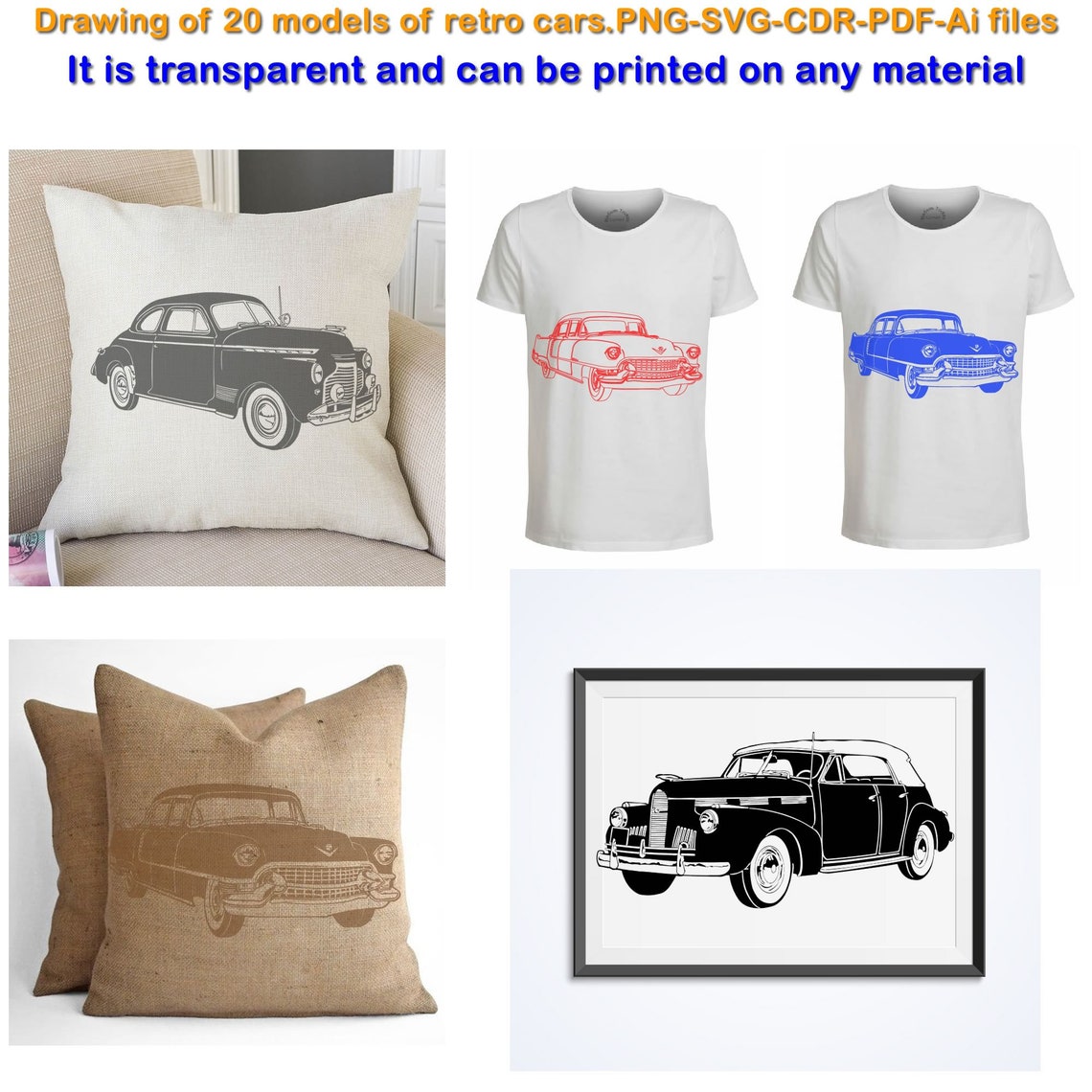 Laser Cut Coasters,retro Car, Vintage Cars Vector File. PNG - SVG- PDF ...