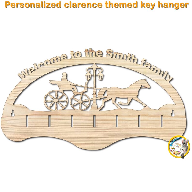 Customizable Clarence themed Key Hanger. Svg Cdr Dxf - Etsy