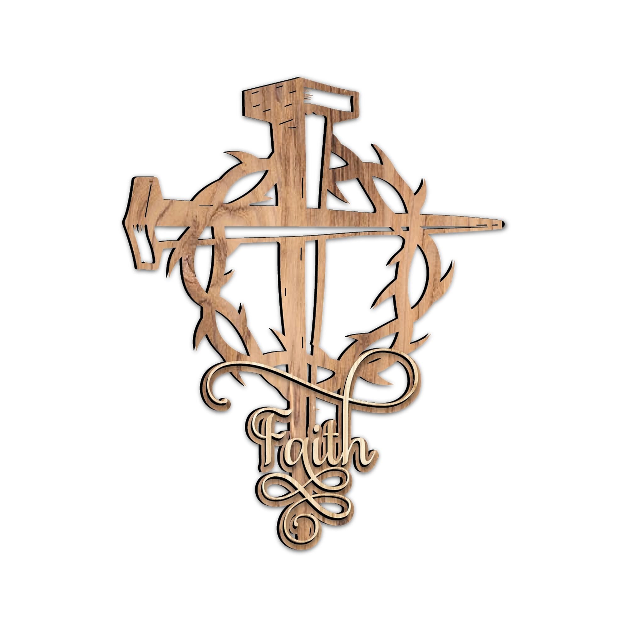 Cross and Faith SVG. Cross Models With Layer Options. Cross - Etsy