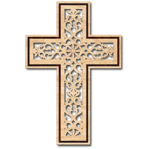 2 or 3 Layer Christian Cross, Laser Cut Files. Cross File for Laser ...
