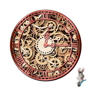 Cnc Files, Wooden Mechanical Gear Clock, File Cnc, Laser Cutting, Laser ...