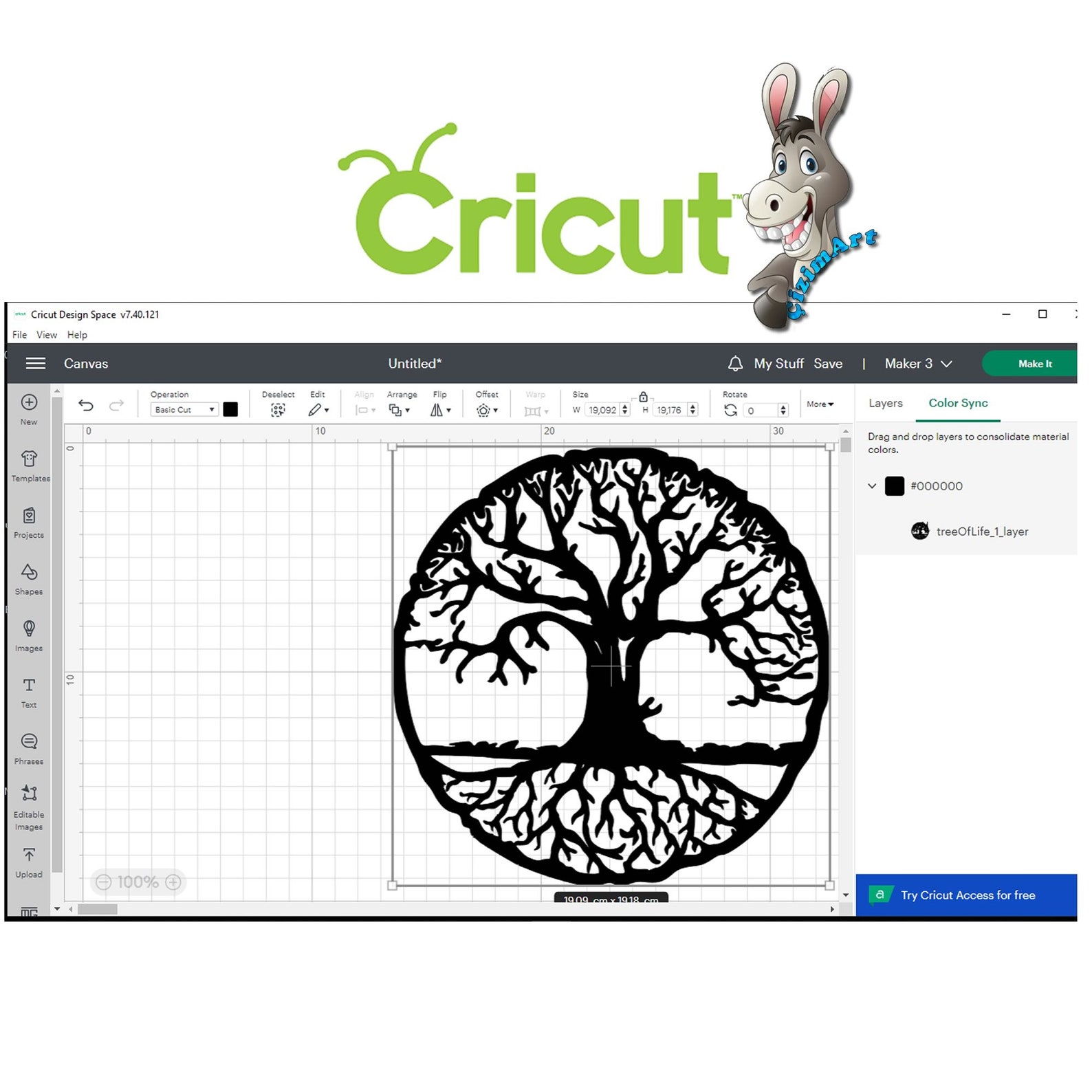 Tree of Life Laser Cut Files, Tree Wallboard. SVG, Pdf, Ai. Laser File ...