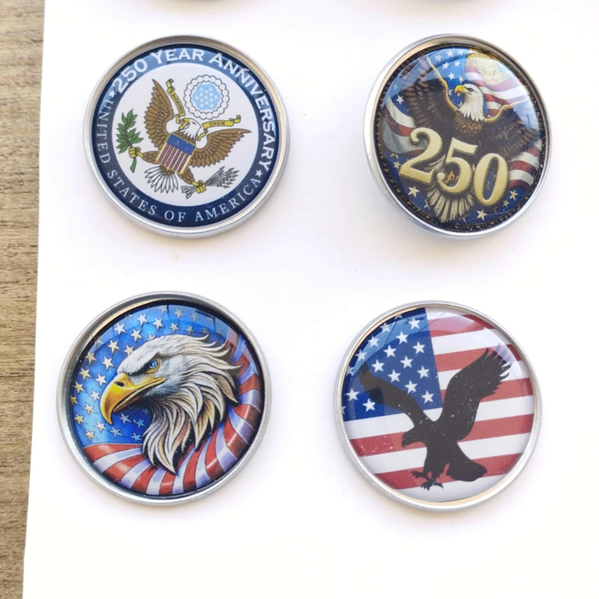 Commemorative 250th Anniversary Lapel Pins in 6 Models. American Themed ...