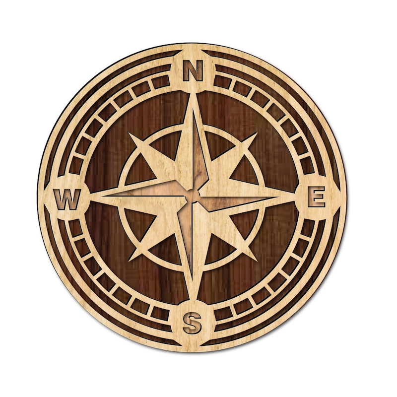 Laser File Layers Compass - Etsy