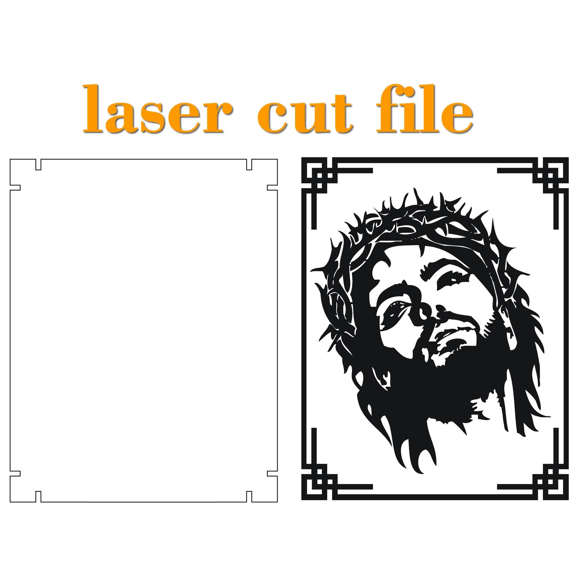 Jesus Laser Cut File. Vector File for Laser Cutting. Wall Art. - Etsy UK