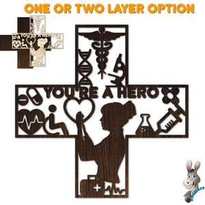 Wallboard Laser Cutting File for Nurses. Nurse Wall Art. Nurse Laser ...