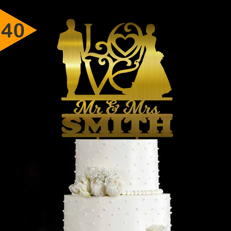 Customizable 8 Different Wedding Cakes Topper. Svg - Cdr - Dxf - Pdf ...